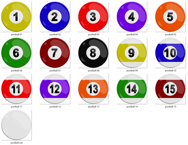 Pool Ball Bundle - Etsy