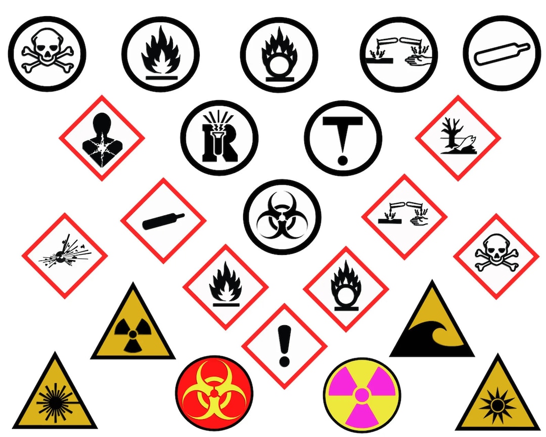 Hazard Signs Bundle - Etsy