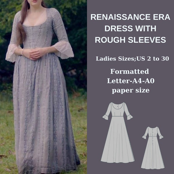 Renaissance Dress Pattern - Etsy