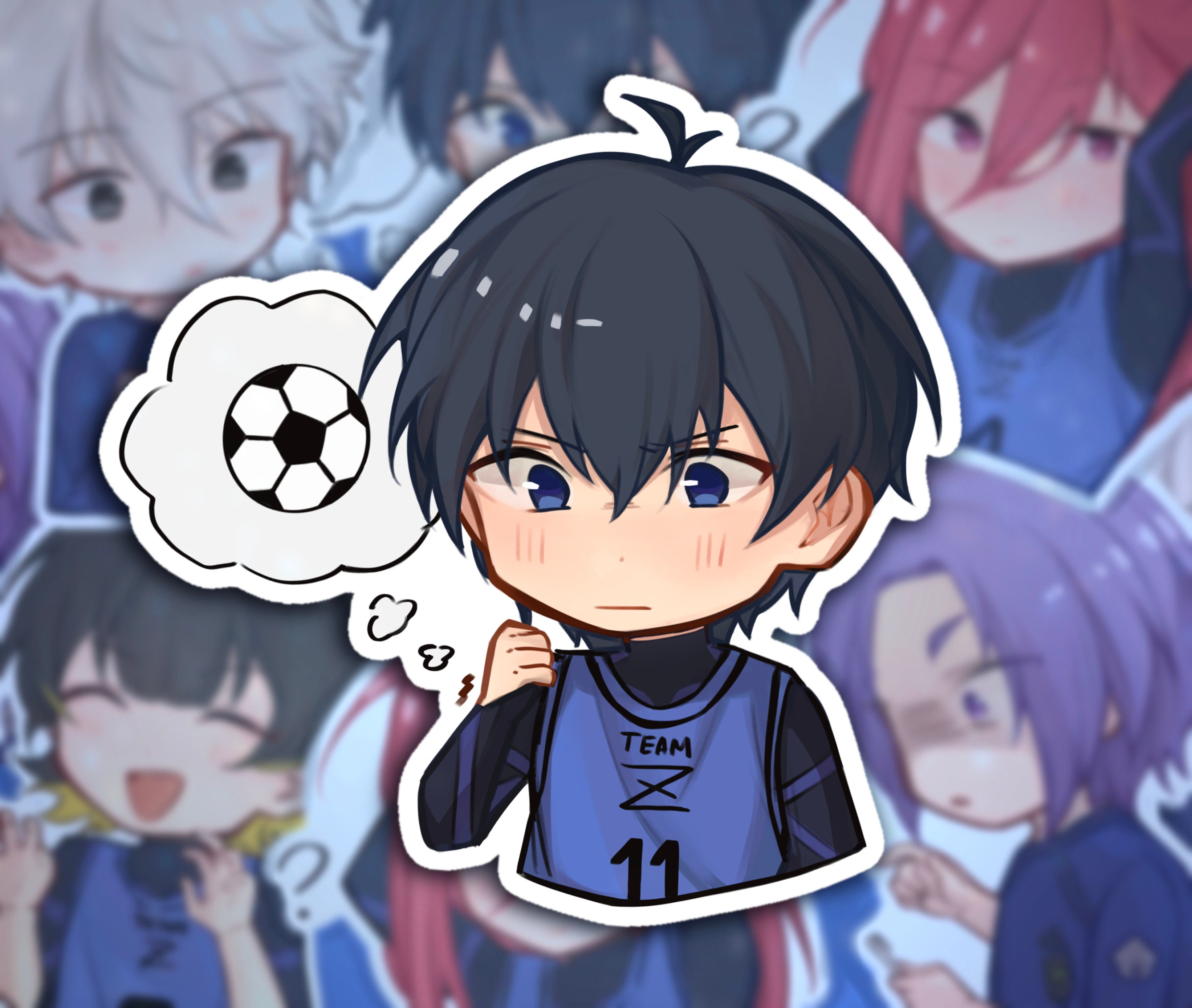 Blue Lock Stickers Isagi Yoichi, Bachira Meguru, Nagi Seishiro, Reo ...