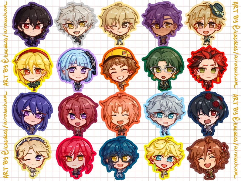 Ensemble Stars!! Stickers - All Idols Feature Scout 1 Outfits - Etsy