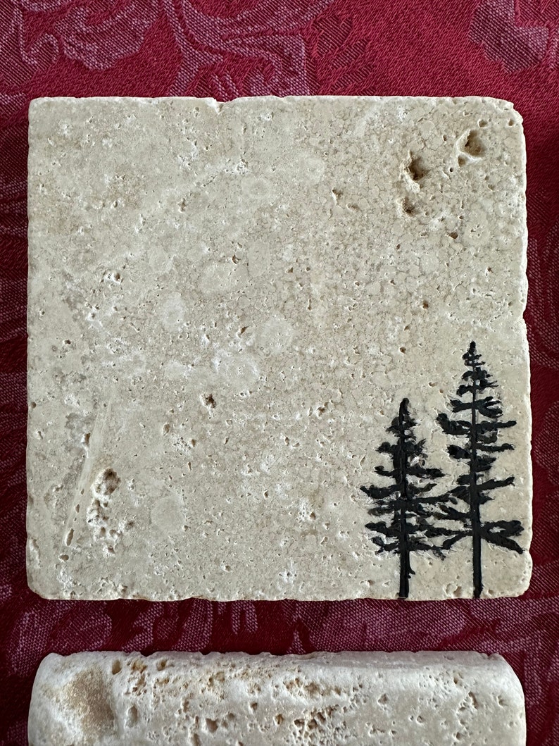 Custom Travertine Coasters - Etsy