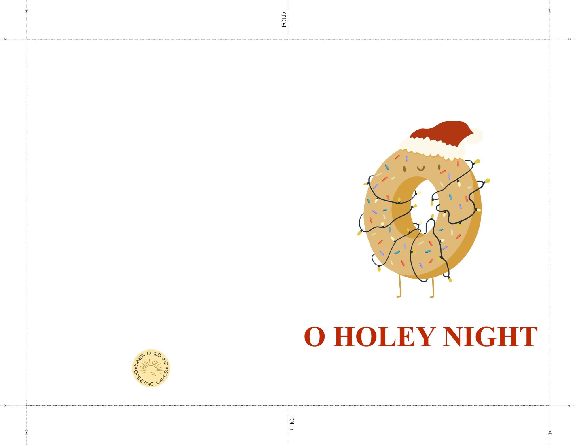 O Holy holey Night Printable Holiday Card, 5x7 Digital Download ...