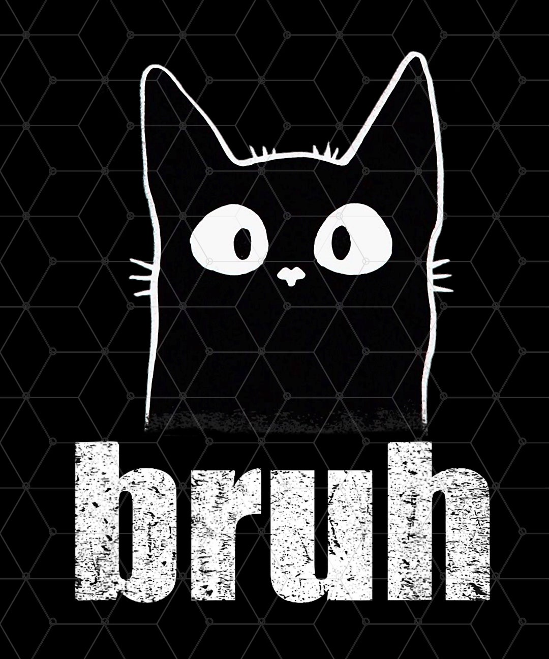 Funny Meme Saying Bruh With Cat Greetings for Teens Boys Men Png, Png for Shirt, Png Files for ...