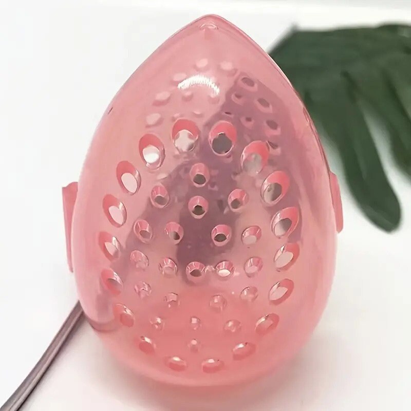 Makeup Sponge Egg Storage Box, Transparent Egg Shell Box for Beauty Egg ...