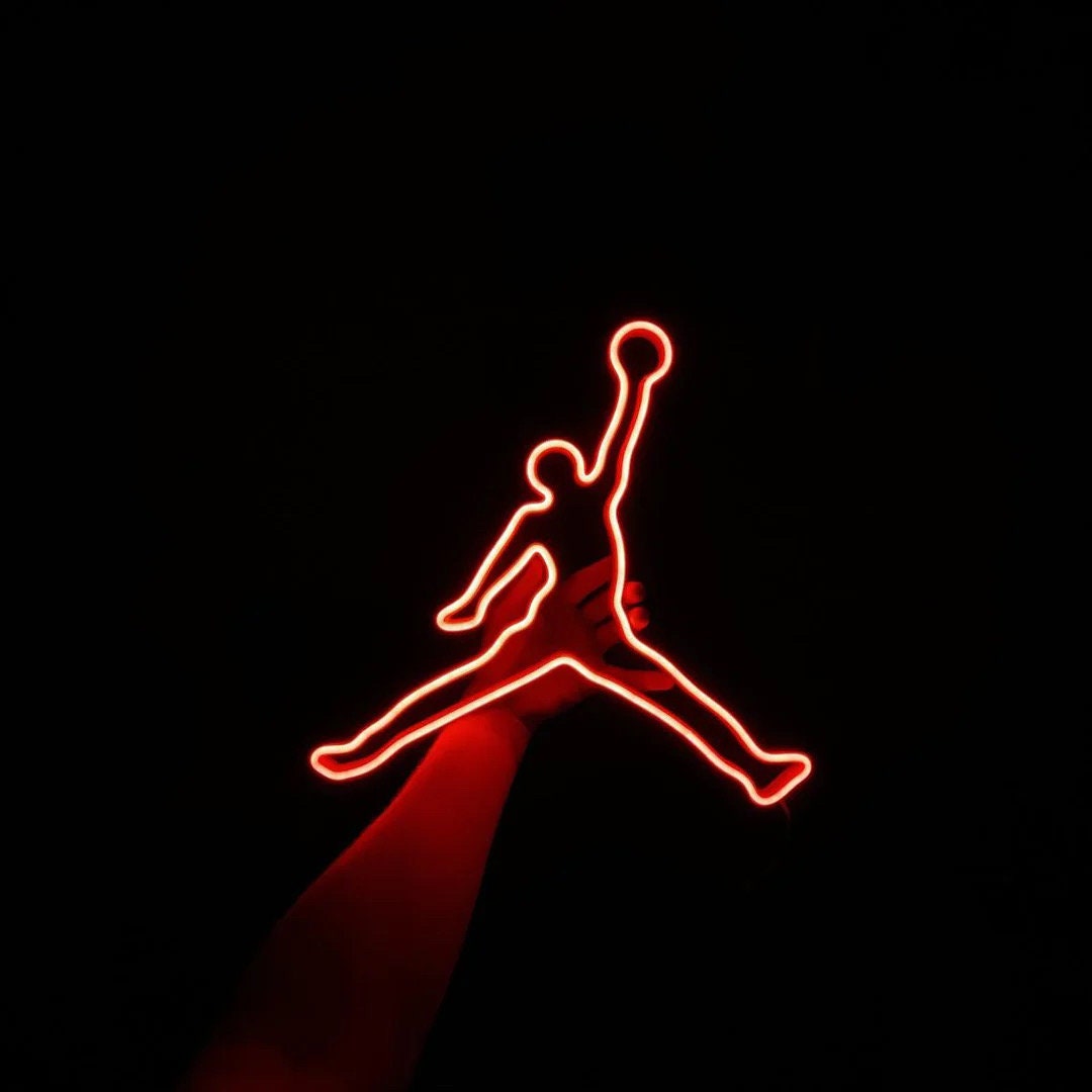 Air Jordan Neon Sign Custom Neon Sign Jumpman Aesthetic Neon Signs for ...