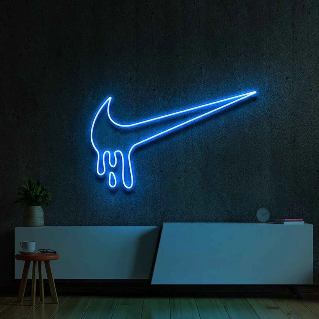 Dripping Nike Acrylic Sign Custom Neon Sign Handmade Neon Sign ...
