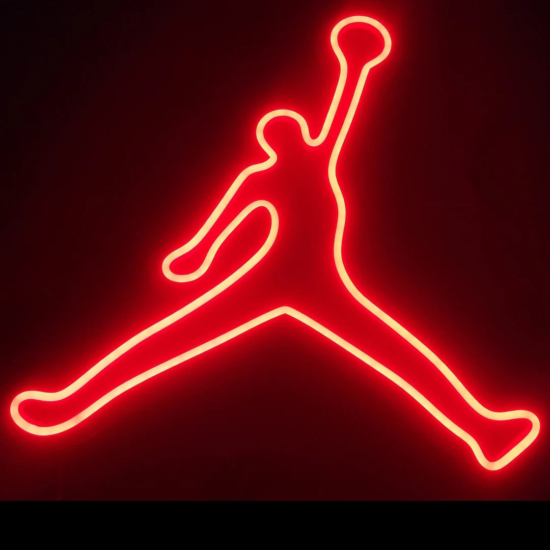 Air Jordan Neon Sign Custom Neon Sign Jumpman Aesthetic Neon Signs for ...
