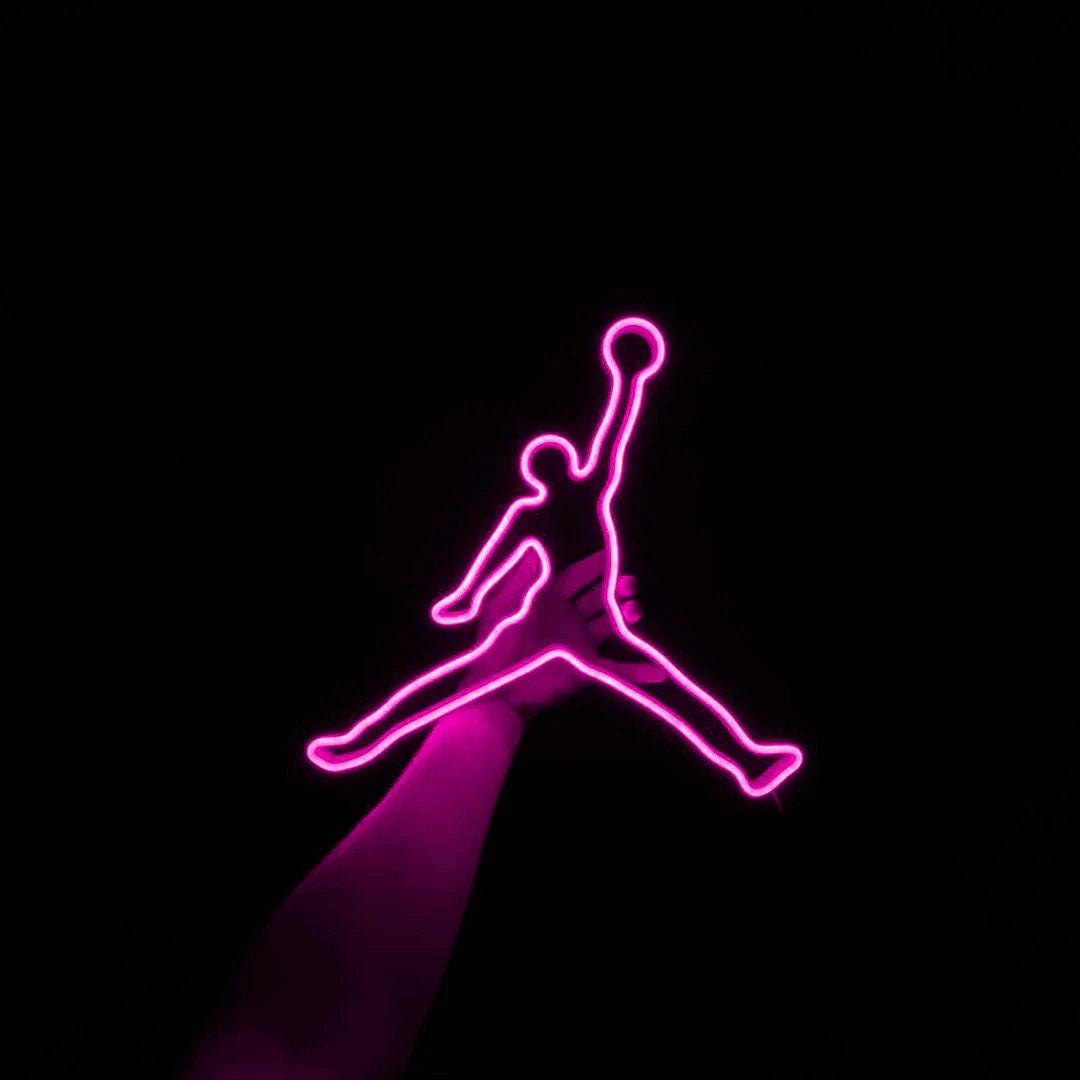 Air Jordan Neon Sign Custom Neon Sign Jumpman Aesthetic Neon Signs for ...