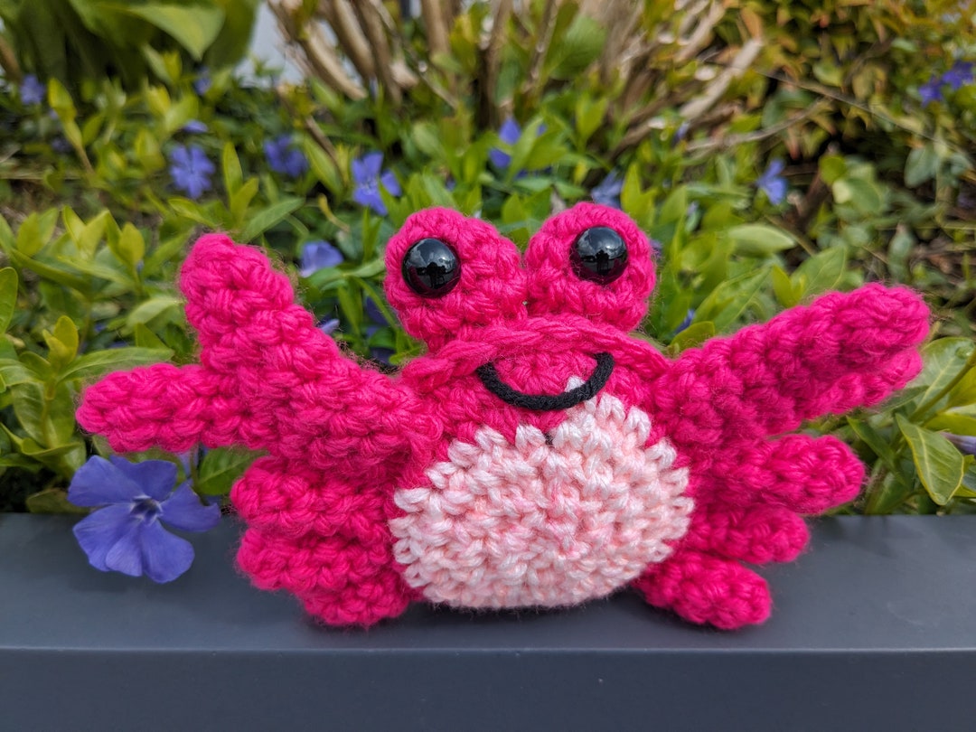 Crochet Crab Plushie Strawberry - Etsy