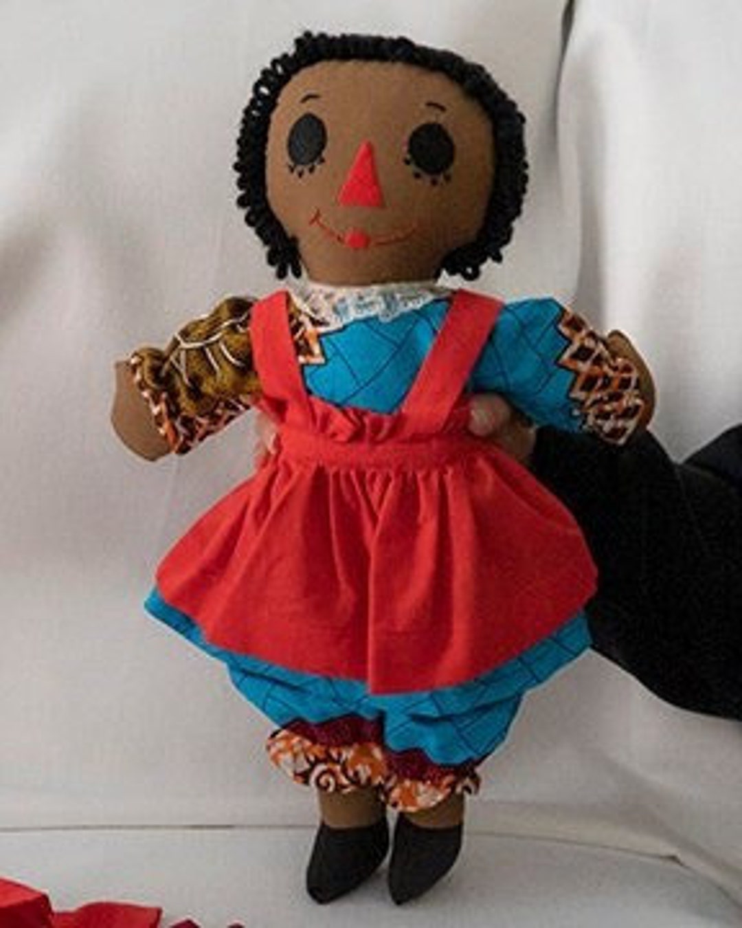 17 - Black Annie Doll With African Print Clothing - Etsy