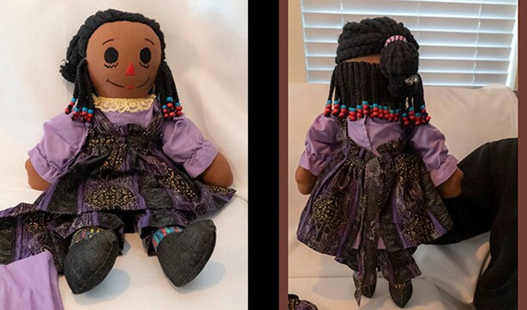 14 - Black Annie Doll With African Print Clothing - Etsy