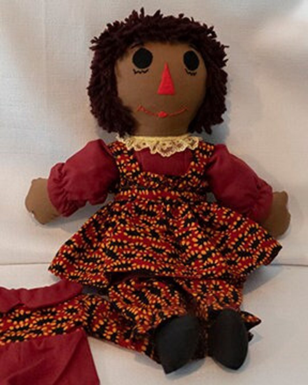 12 - Black Annie Doll in African Print Clothing. - Etsy