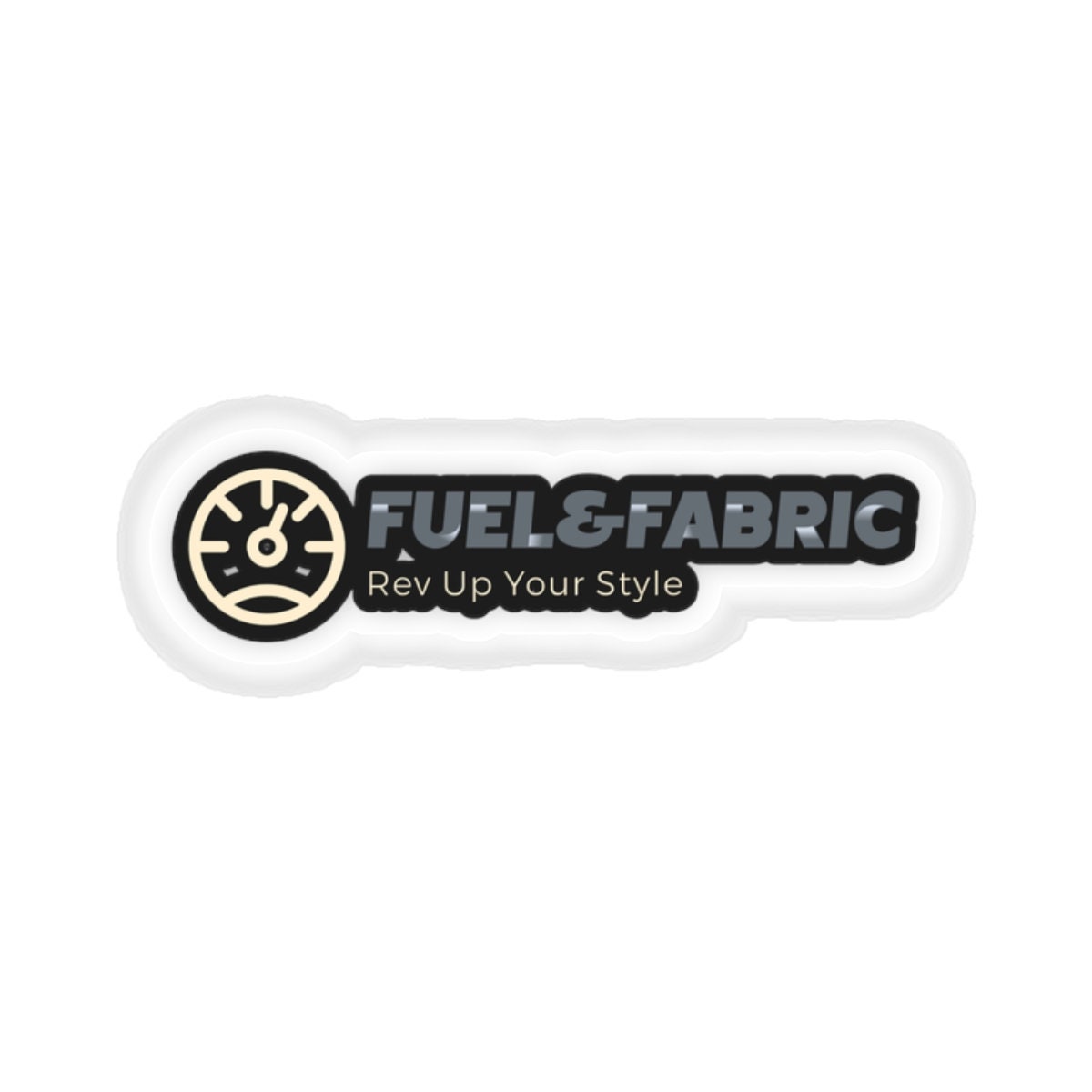 Fuel and Fabric Logo Sticker With Black Background - Etsy