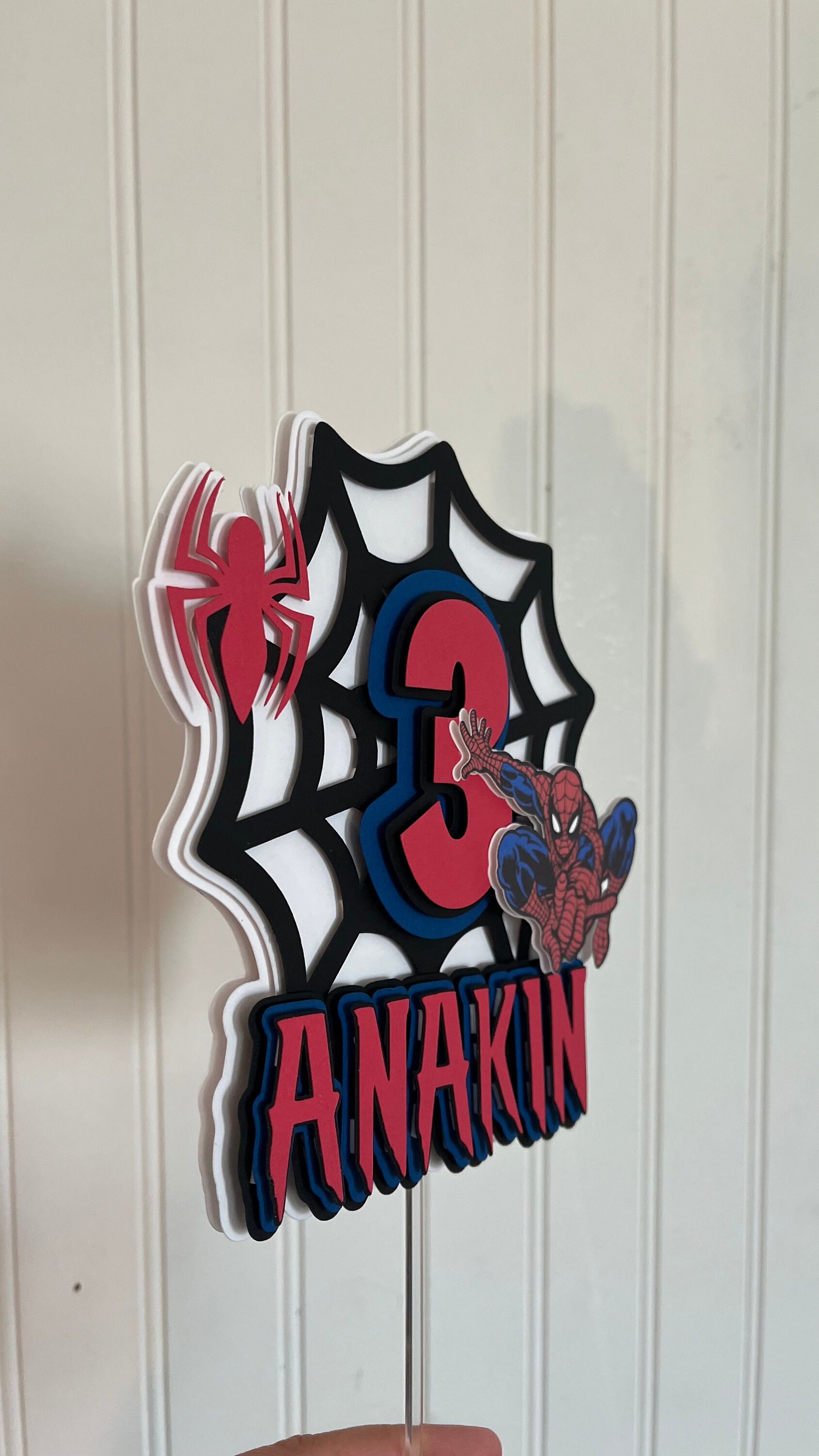 Personalized Spidey Cake Topper - Etsy