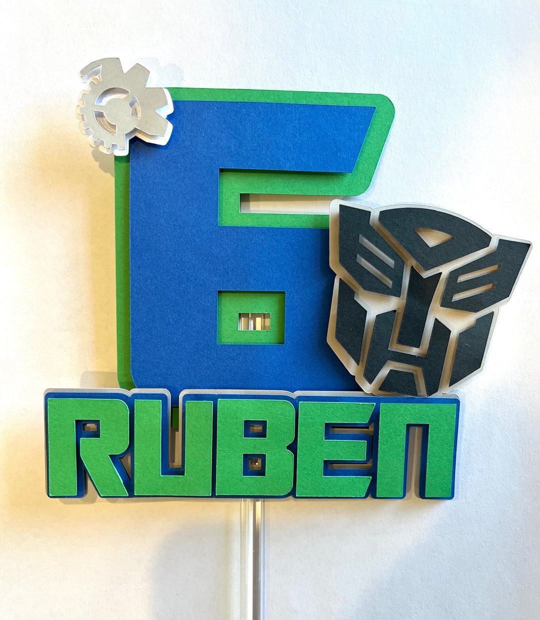 Personalized Transformers Cake Topper - Etsy