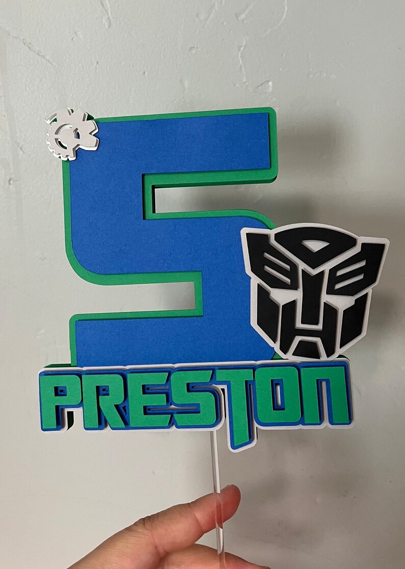 Personalized Transformers Cake Topper - Etsy