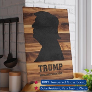 Donald Trump Cutting Board Charcuterie Cheese Serving Inauguration Day ...