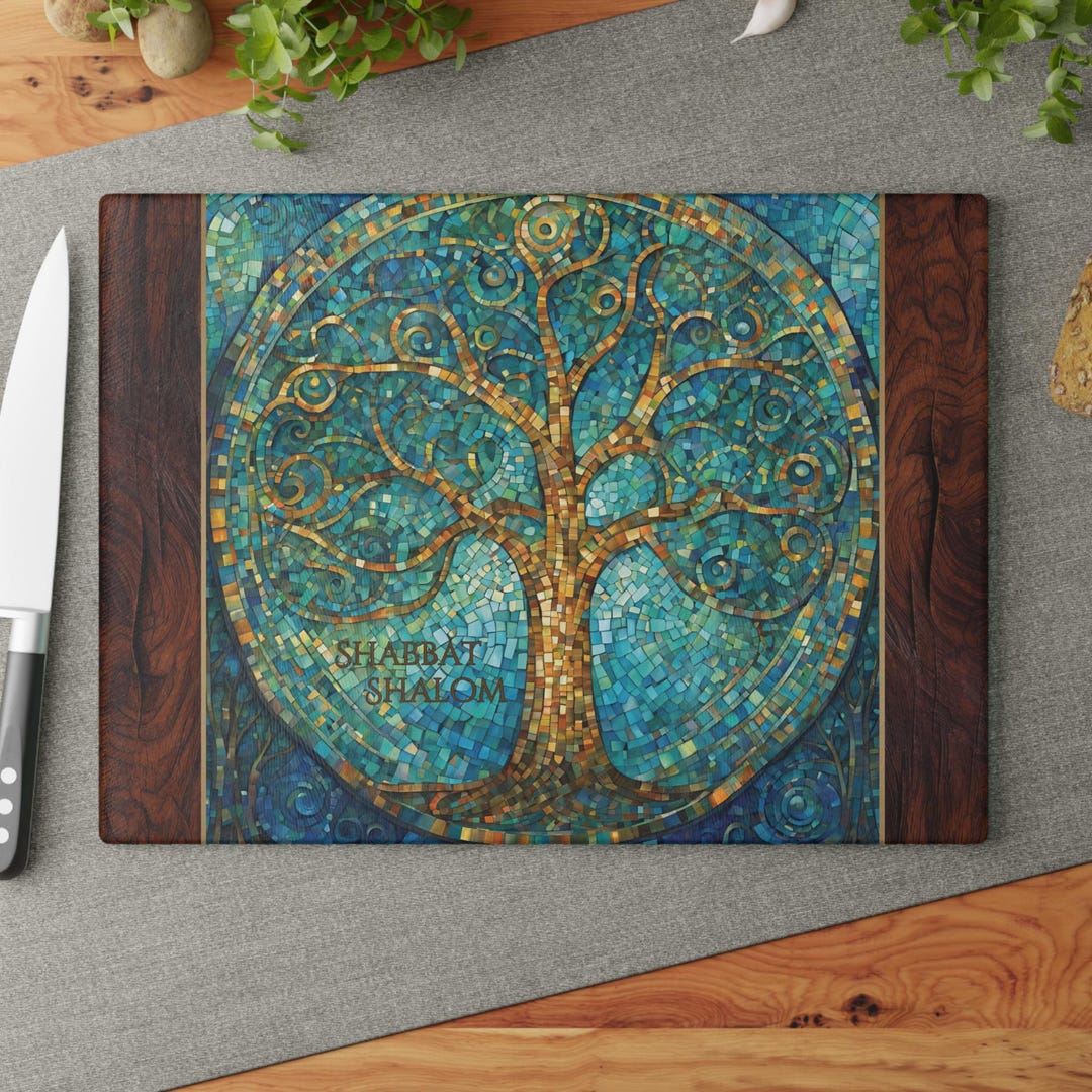 Beautiful Tree of Life Mosaic Tile-design Cutting & Serving Board ...