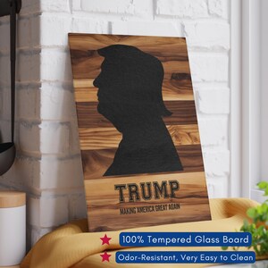 Donald Trump Cutting Board Charcuterie Cheese Serving Inauguration Day ...