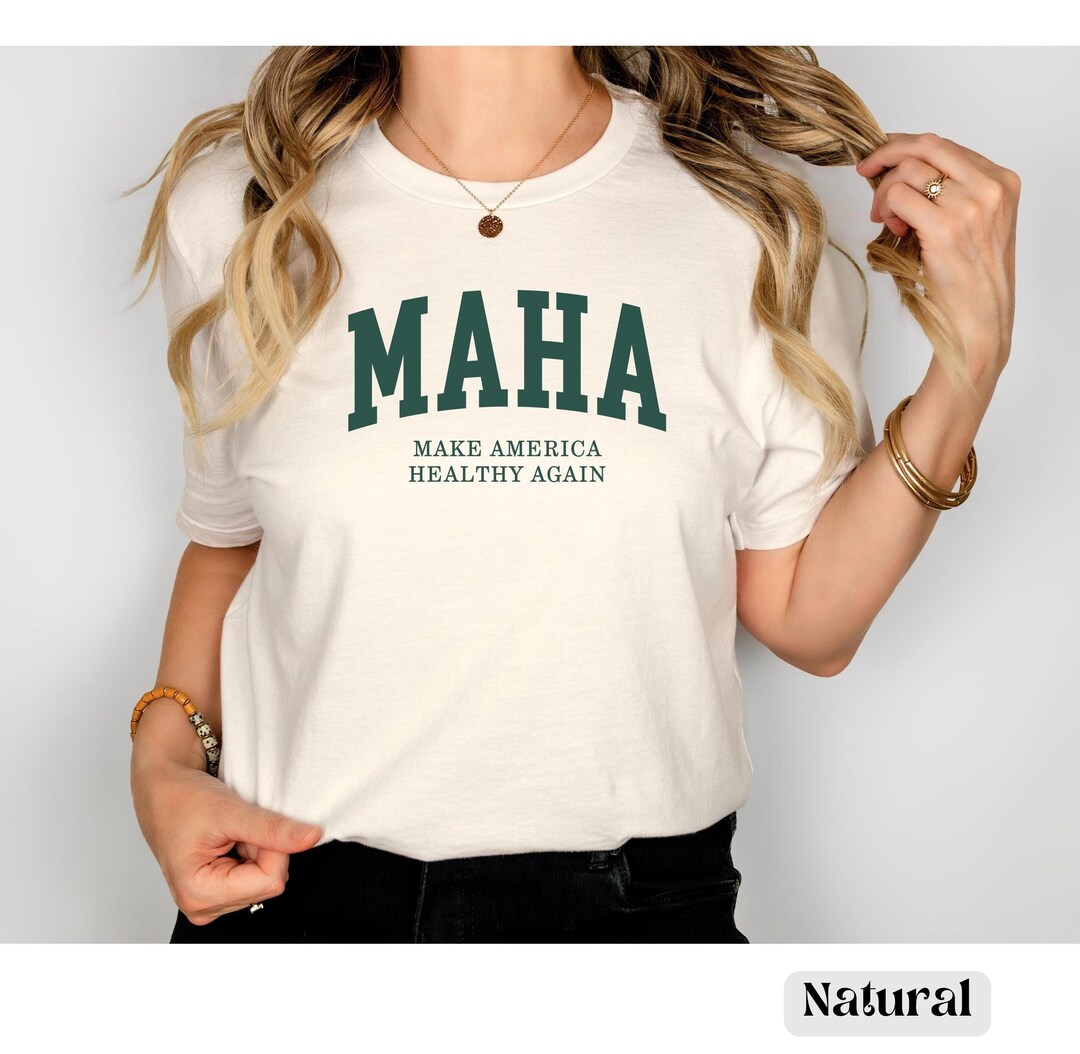 MAHA Make America Healthy Again Shirt for Women Trump RFK Jr Kennedy ...
