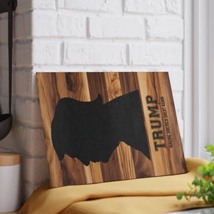 Donald Trump Cutting Board Charcuterie Cheese Serving Inauguration Day ...