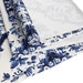 Beautiful Delft Blue Floral Design Table Runner Vintage Table Runner ...