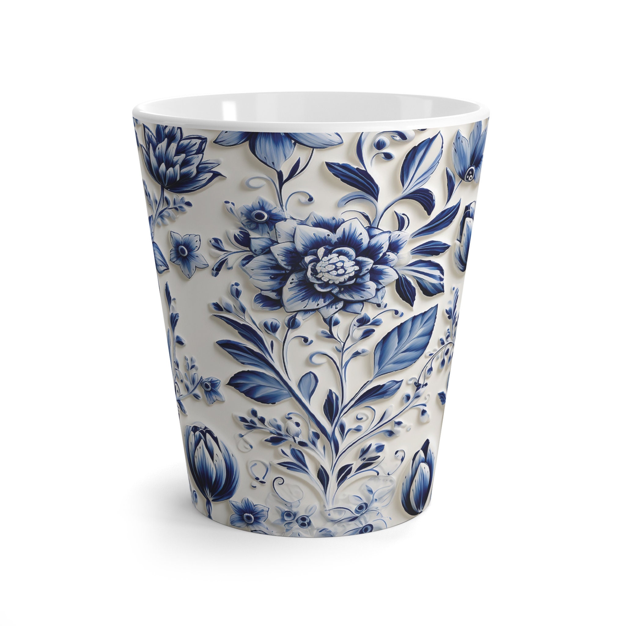 Beautiful Delft Blue-design Latte Mug Gift for Her Gift for Him Gift ...