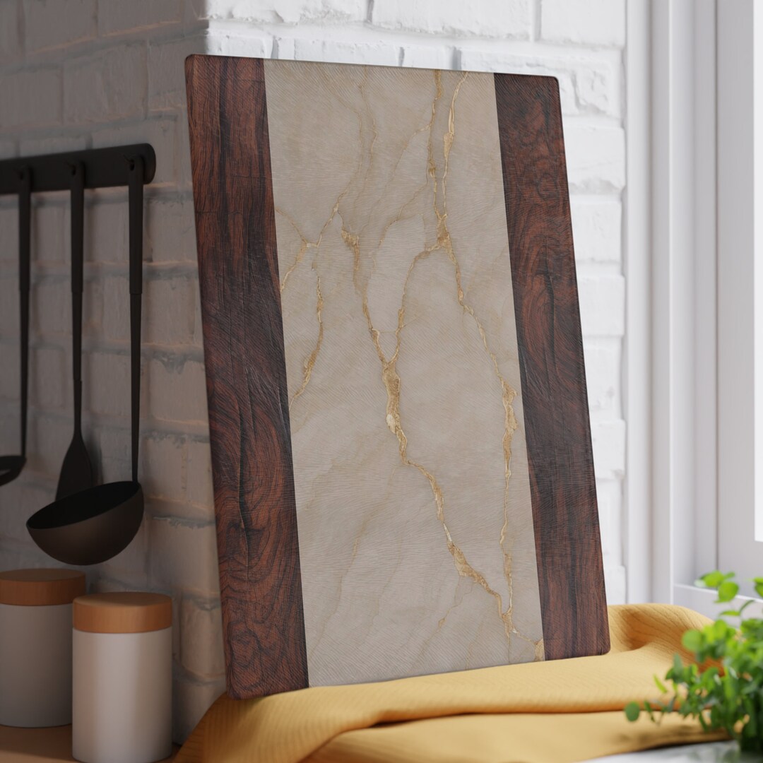 Taj Mahal Quartzite Marble + Wood-design Beige *glass* Cutting ...