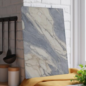 Blue Ocean Marble-design Glass Cutting Board Charcuterie Board ...