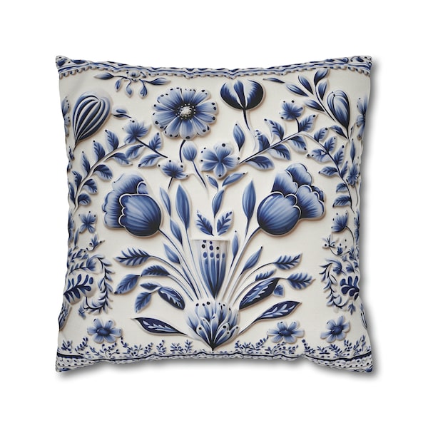 Delft Blue Pillow - Etsy