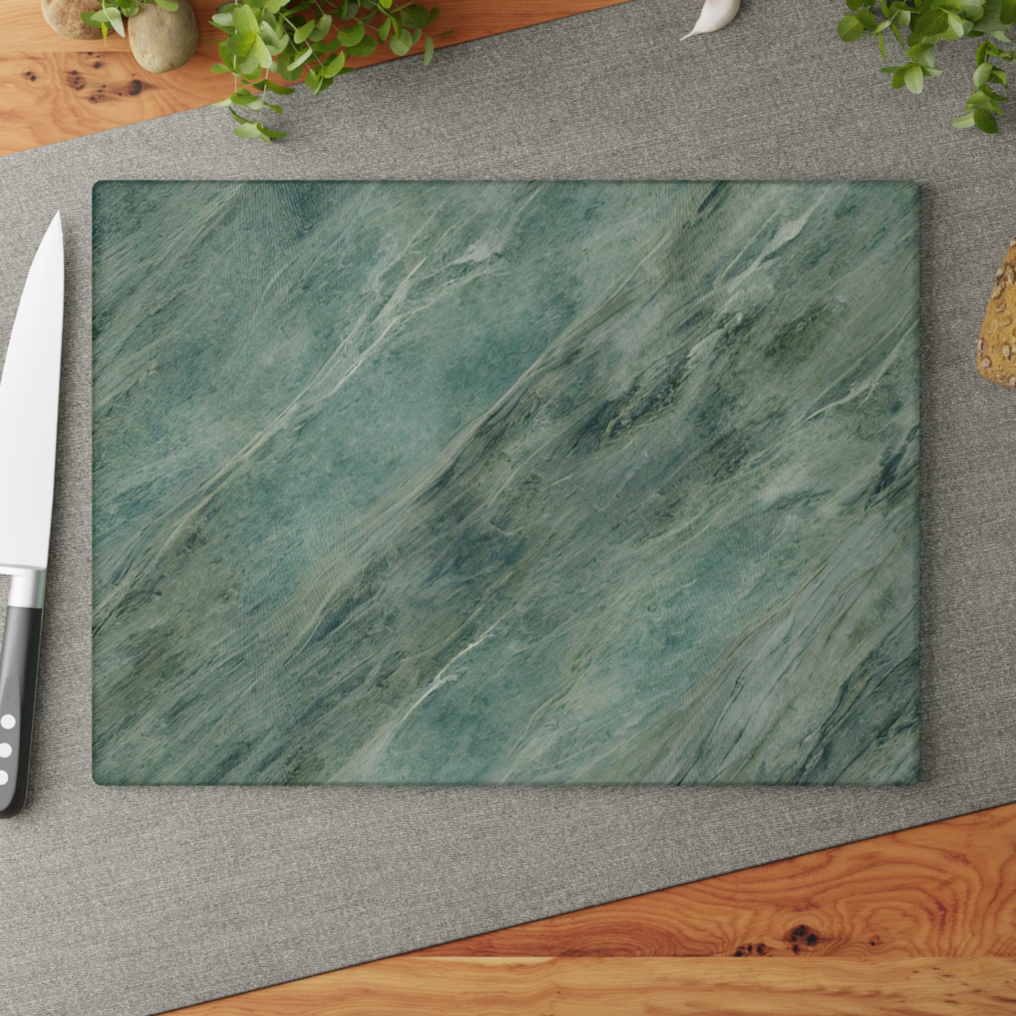 Beautiful Cutting and Serving Board Verde Bamboo Granite Marble-design ...