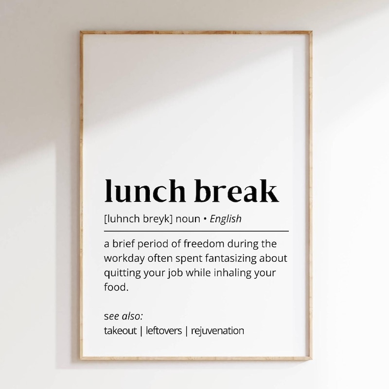 Lunch Break Sign for Work - Etsy