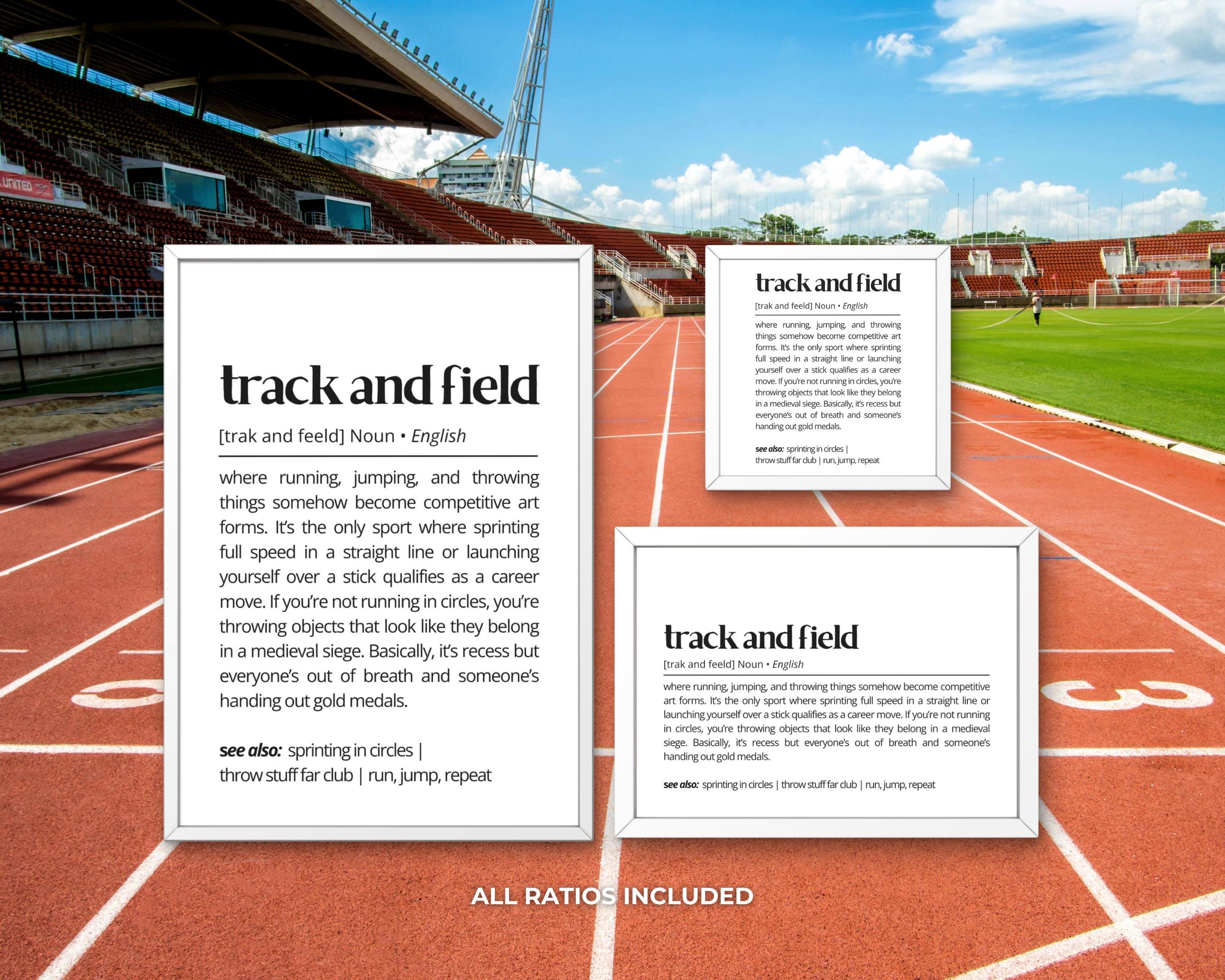 Track and Field Definition Print: Funny Sports Art (digital Download ...