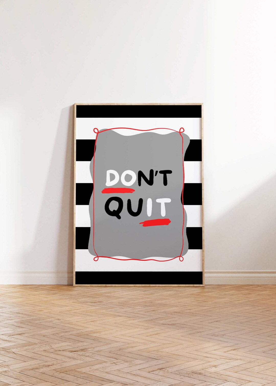 Don't Quit Typography Print: Inspirational Wall Art (digital Download ...