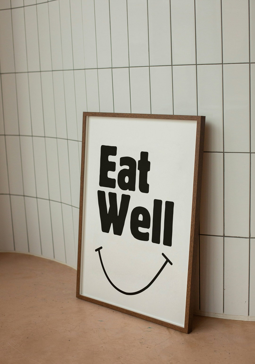 Eat Well Poster, Kitchen Prints, Kitchen Gallery, Kitchen Poster ...