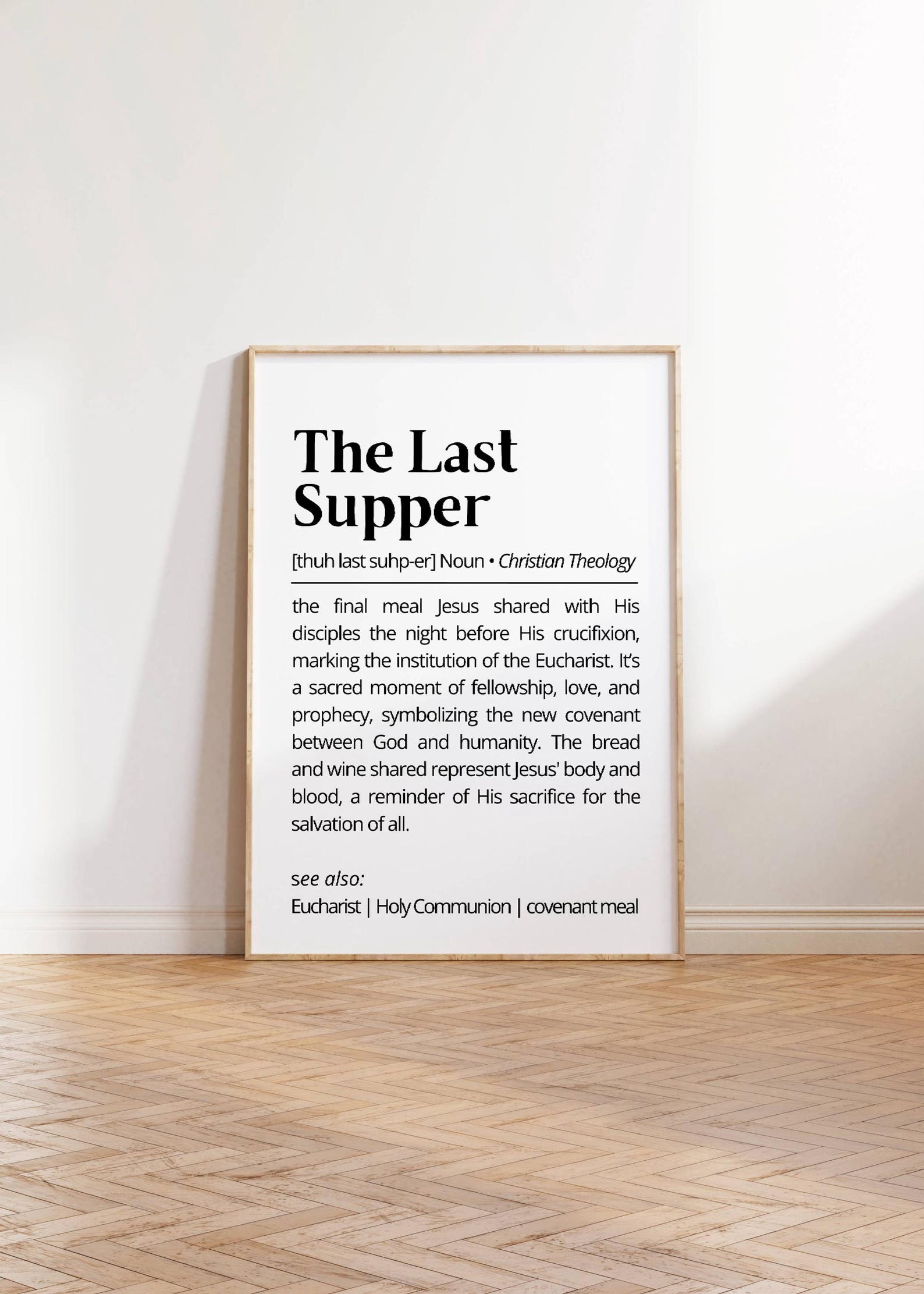The Last Supper Definition Print: Christian Home Decor (digital ...