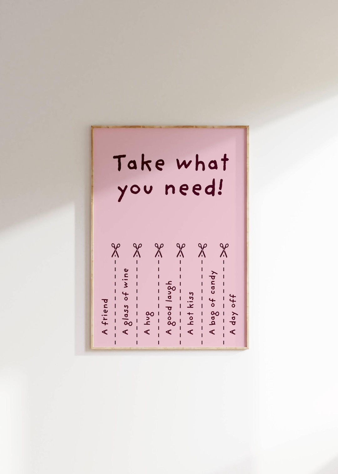 Take What You Need Printable Poster: Funny Self Care Gift (digital ...