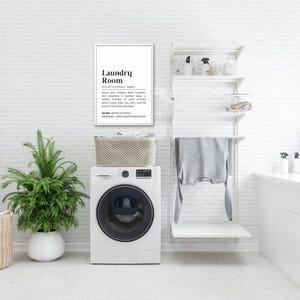 Laundry Room Definition Wall Art Laundry Quote Poster Gift for Her ...