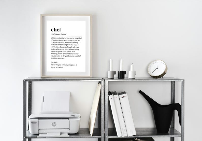 Chef Definition Print: Funny Kitchen Wall Art (digital Download) - Etsy