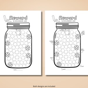 Printable Set of 2 Reward and Coloring Chart for Kids Fun Gift Reward ...