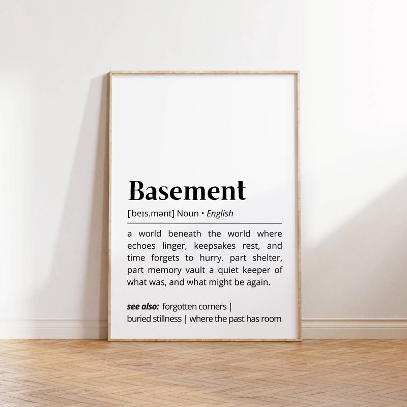 Basement Wall Decor - Etsy
