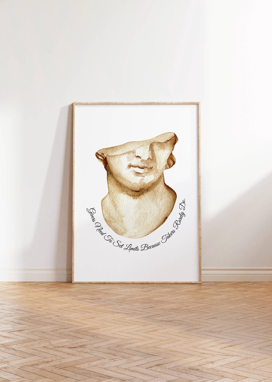 Vintage Bust Illustration Print: Inspirational Quote, Self-care Art ...