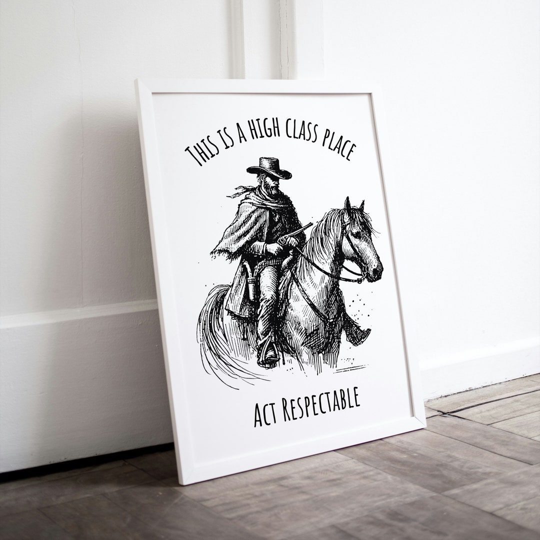 Cowboy Sayings, Western Wall Decor, Typography as Art, Cowboy Poster ...