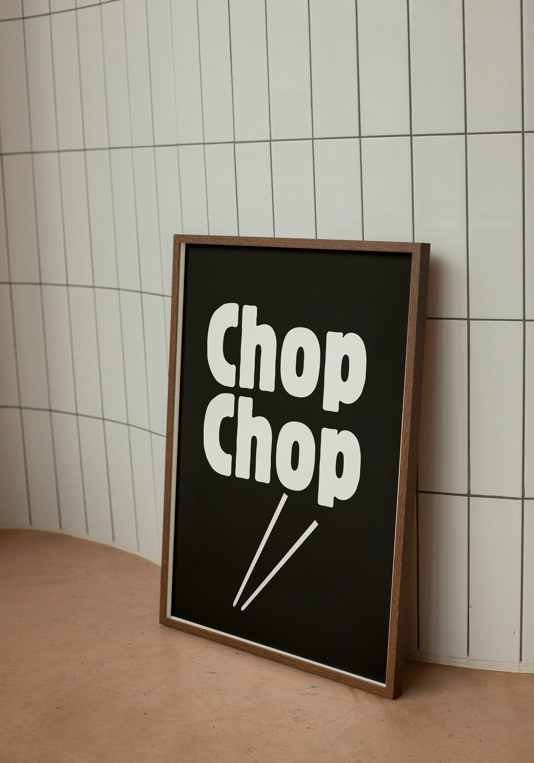 Chop Chop Poster, Kitchen Prints, Kitchen Gallery, Kitchen Poster ...