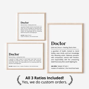 Doctor Definition Print: Medical Office Wall Art (digital Download) - Etsy
