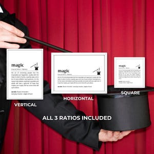 Magic Definition Wall Art Print Whimsical Typography Poster for Kids ...