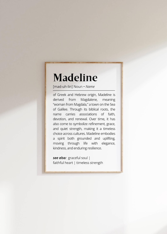 Madeline Name Variations