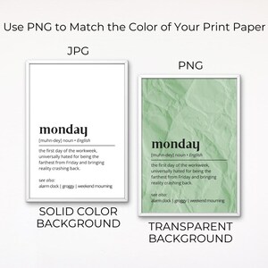 Funny Monday Definition Print: Office Humor Wall Art (digital Download ...