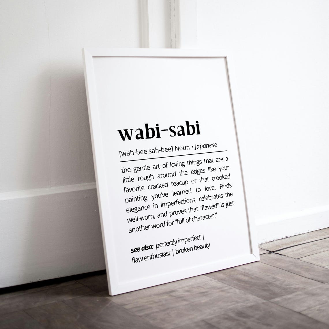 Wabi-sabi Definition Print, Japanese Aesthetic (digital Download) - Etsy
